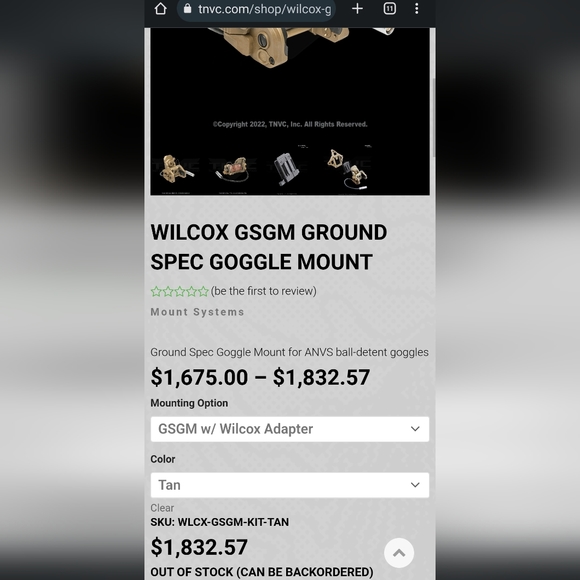 Wilcox | Other | Wilcox Gsgm Avis Dpam W Plate Nvg Nods | Poshmark
